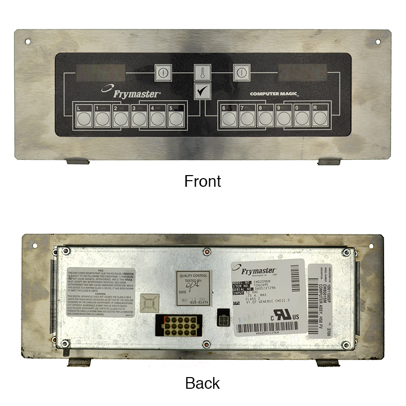Repair - Frymaster Computer Magic Fryer Computer – MCE Restaurant ...