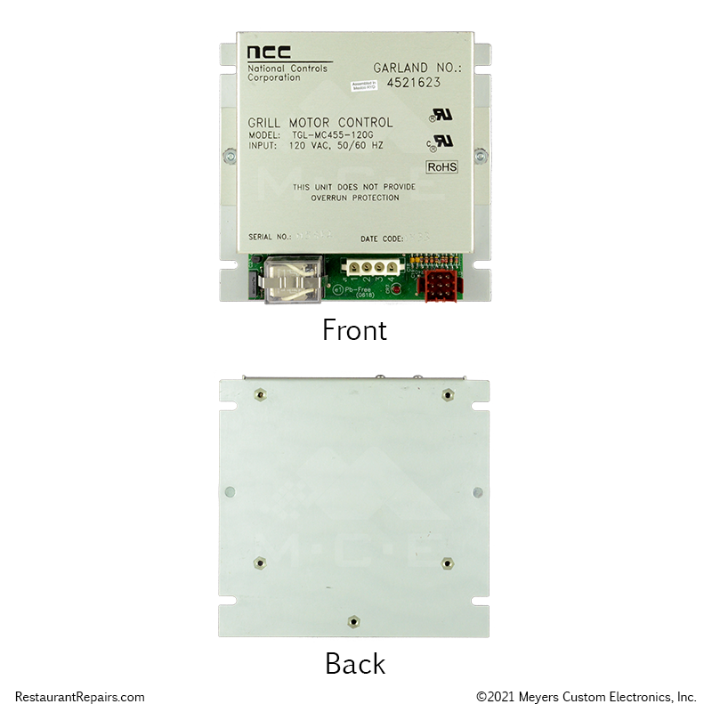Repair - Garland Clam Shell Grill Motor Speed Controller – MCE ...